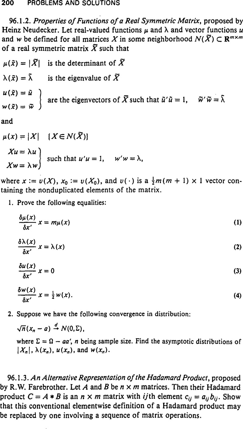 An Alternative Representation Of The Hadamard Product Econometric an-alternative-representation-of-the-hadamard-product-econometric