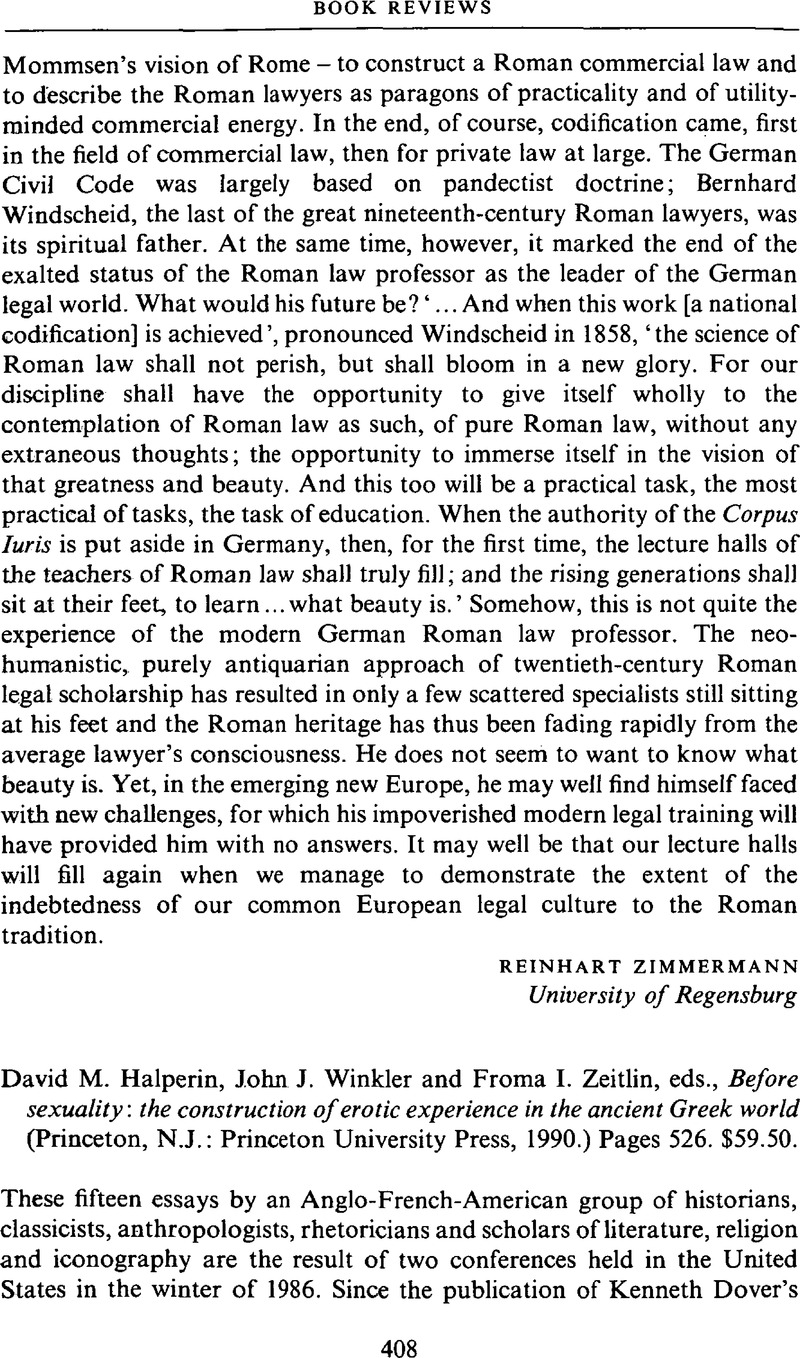 David M. Halperin, John J. Winkler and Froma I. Zeitlin, eds., Before ...