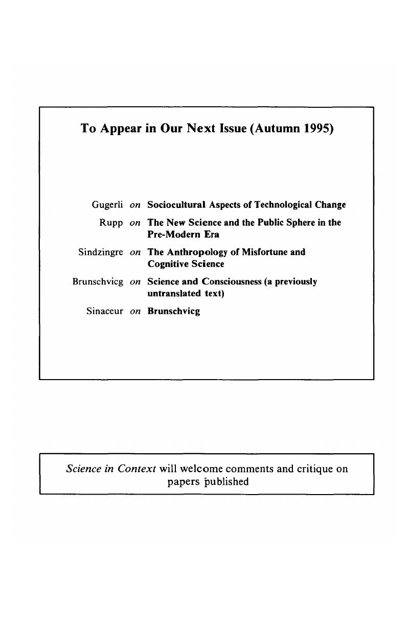 SIC volume 8 issue 2 Cover and Back matter | Science in Context ...