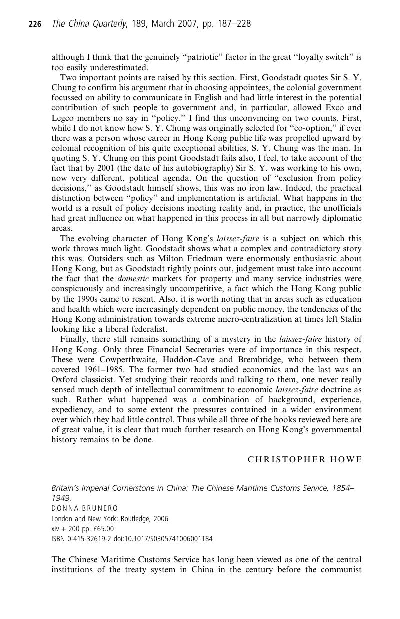 Britain's Imperial Cornerstone in China: The Chinese Maritime Customs ...