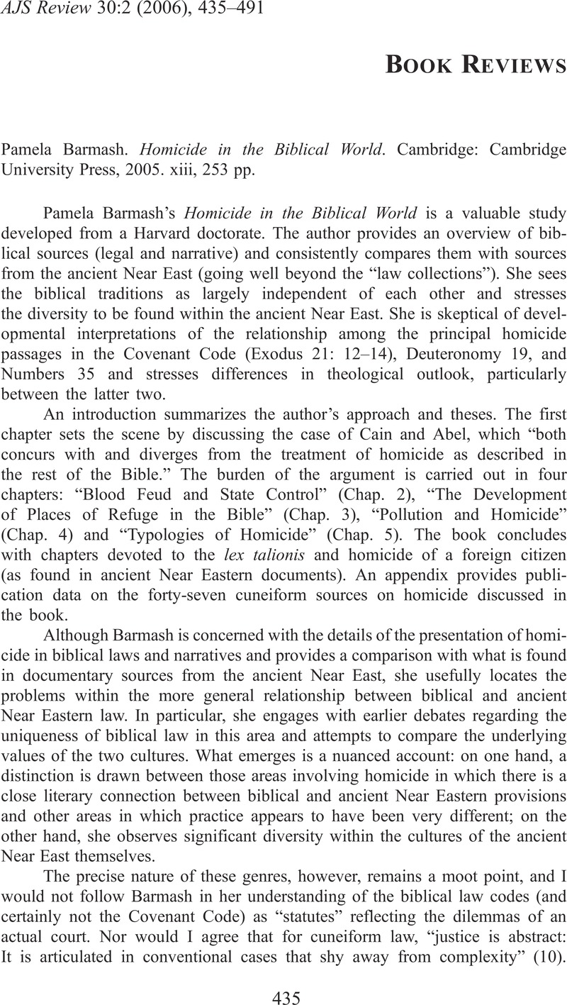 Biblical Mourning: Ritual and Social Dimensions | AJS Review ...