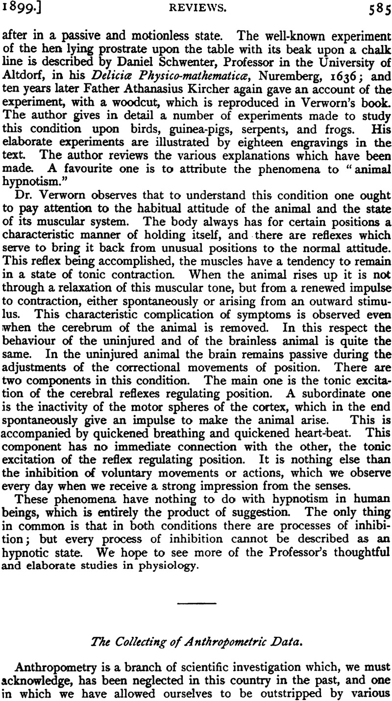 The Collecting of Anthropometric Data. | Journal of Mental Science ...