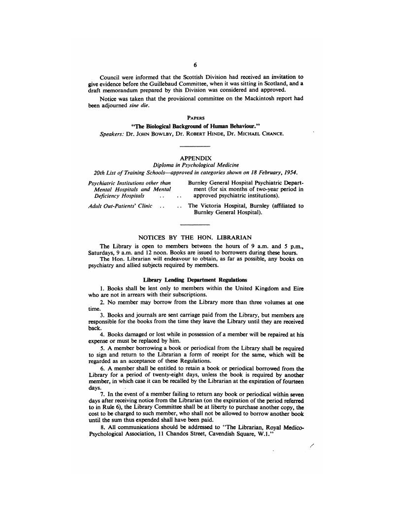 Appendix | Journal of Mental Science | Cambridge Core