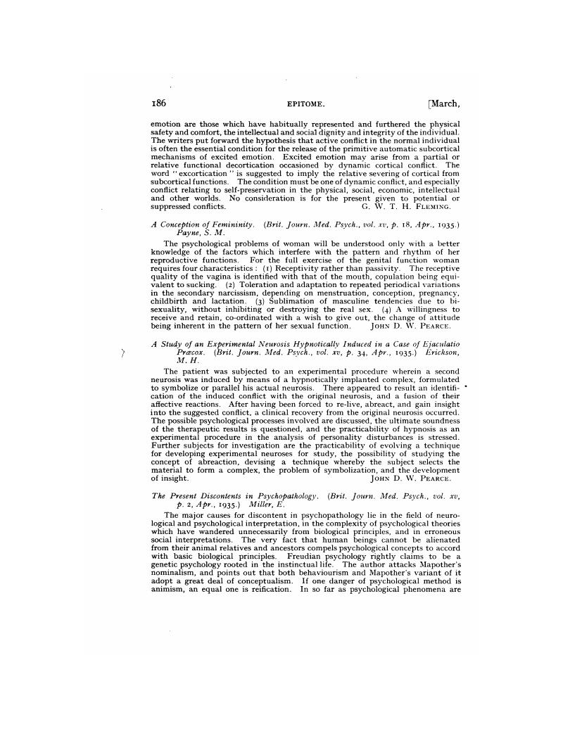 A Study of an Experimental Neurosis Hypnotically Induced in a Case of ...