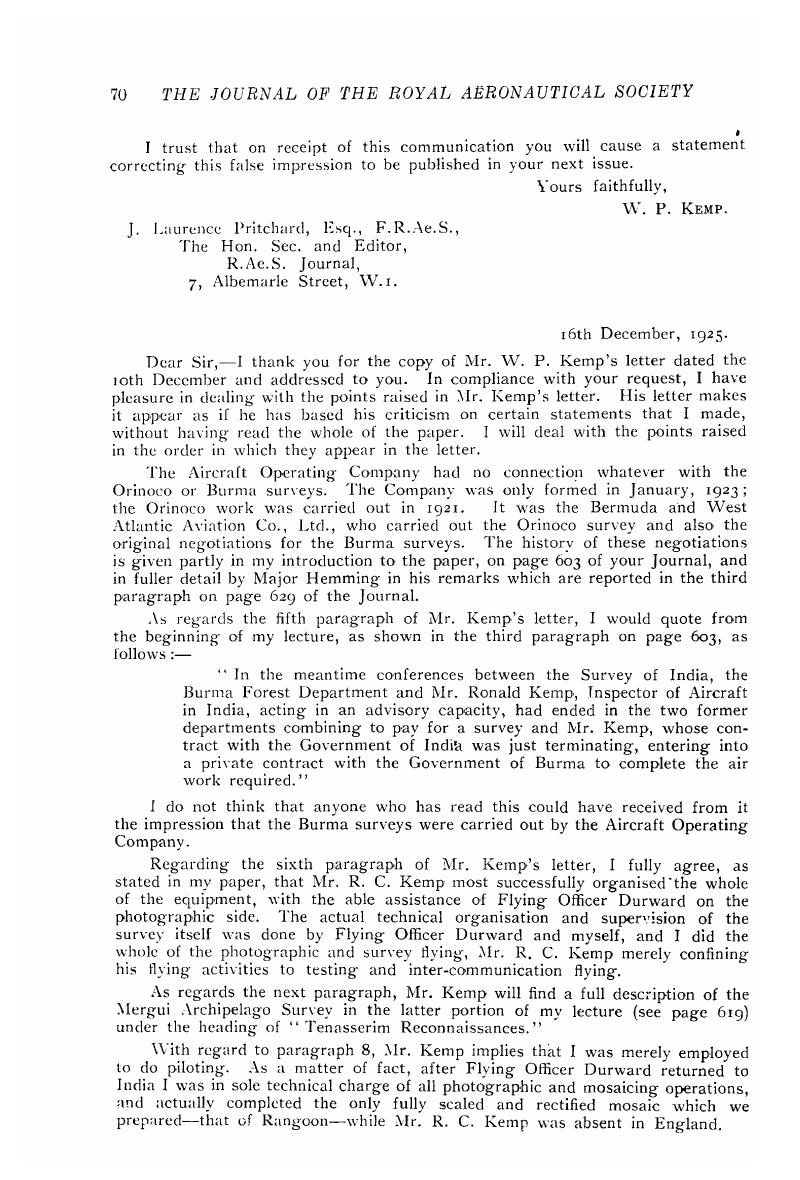 Correspondence | The Aeronautical Journal | Cambridge Core