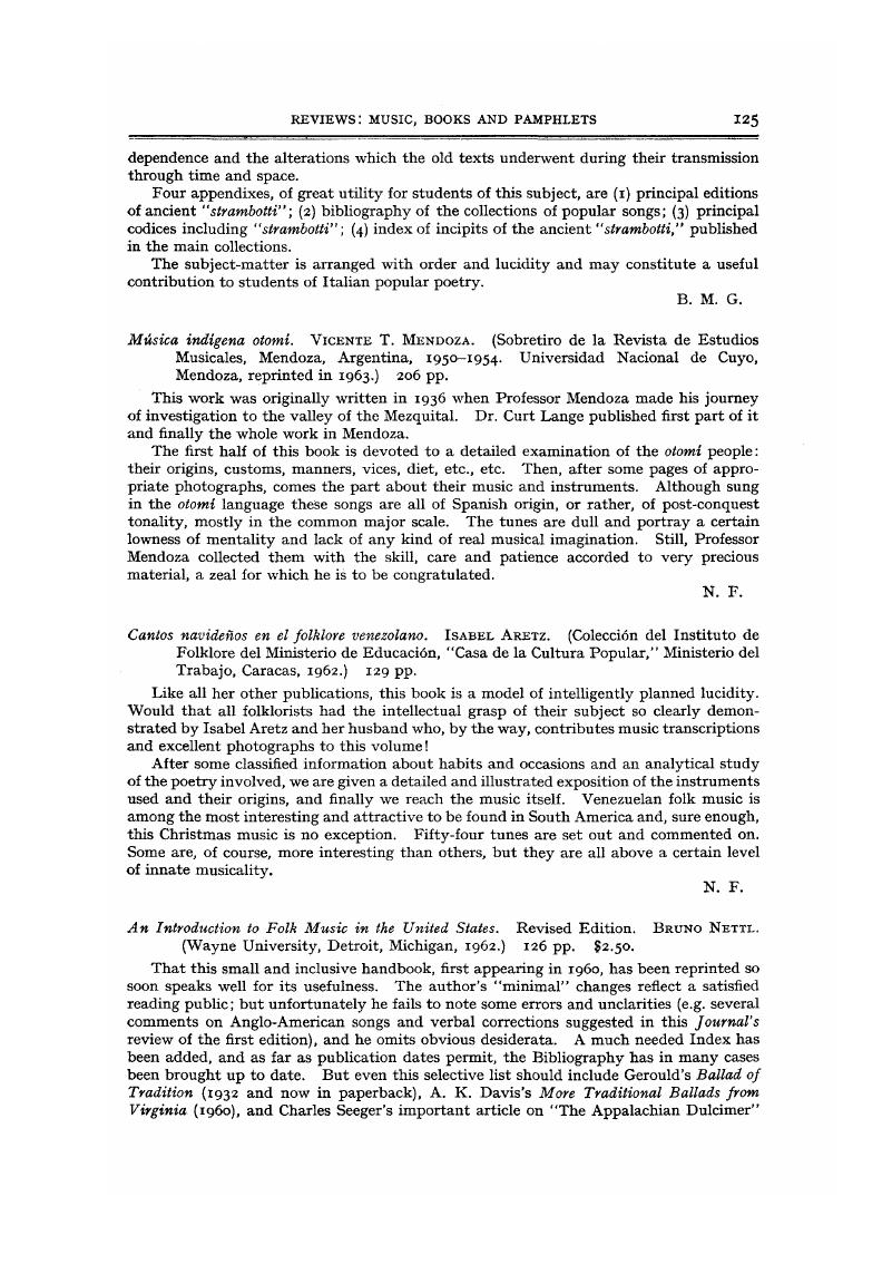 Música indigena otomi. Vicente T. Mendoza. (Sobretiro de la Revista de ...