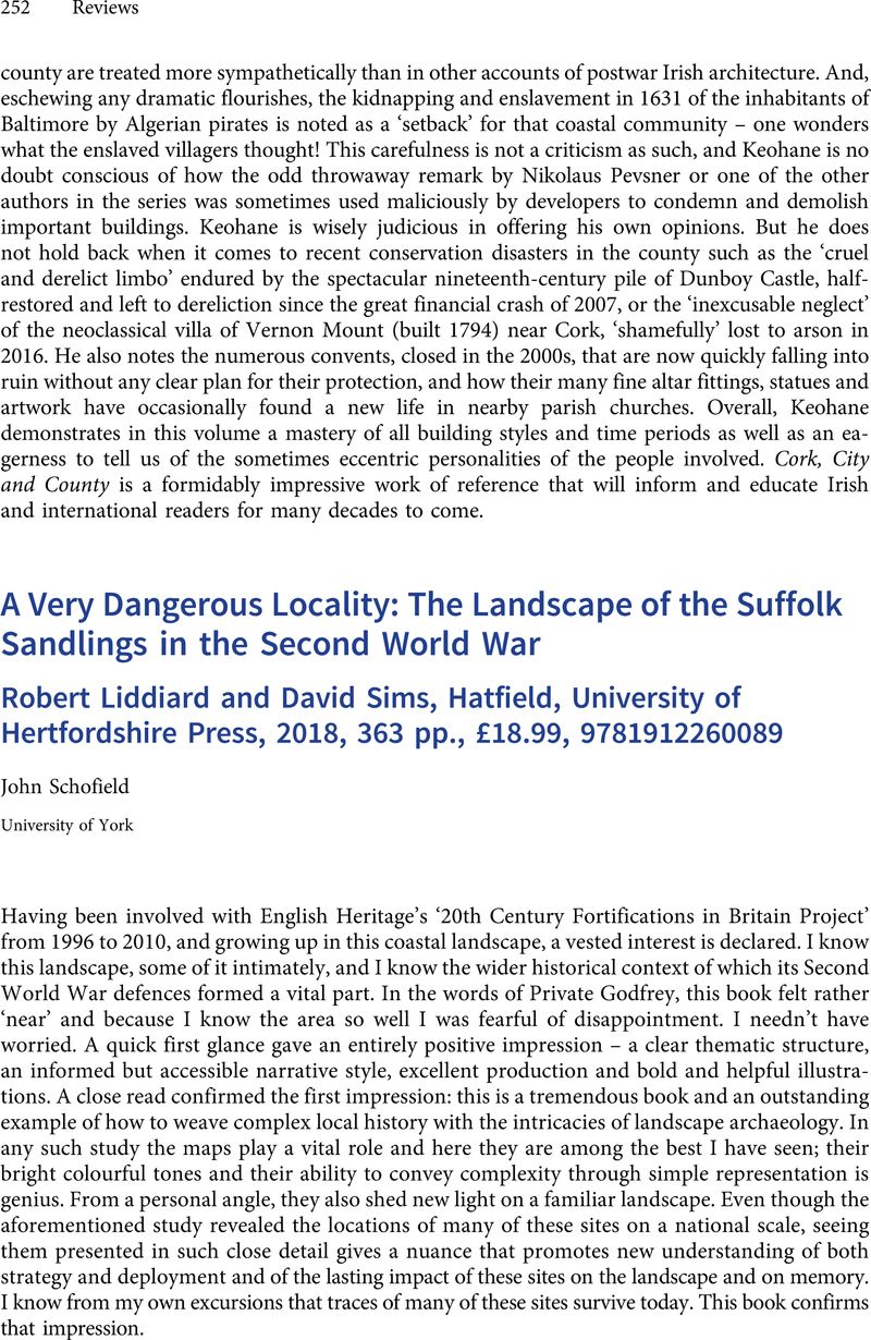A Very Dangerous Locality: The Landscape of the Suffolk Sandlings in ...