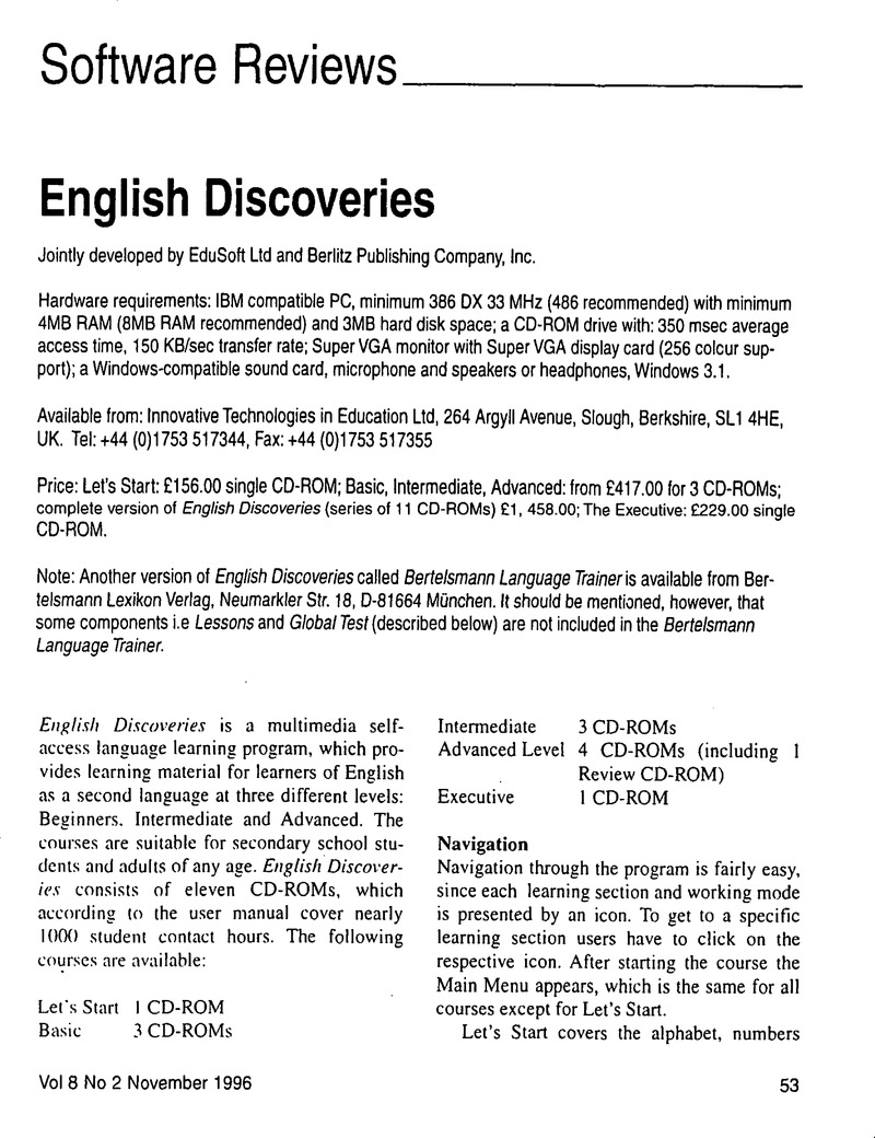 English Discoveries | ReCALL | Cambridge Core