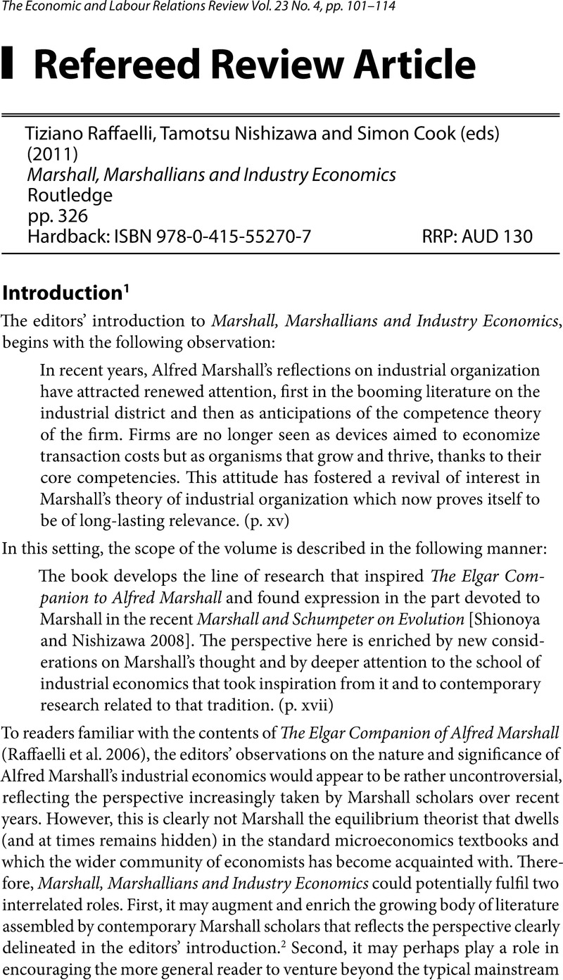 Refereed Review Article | The Economic and Labour Relations Review ...