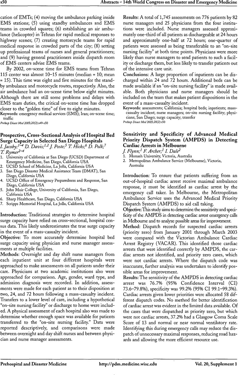 Sensitivity and Specificity of Advanced Medical Priority Dispatch ...