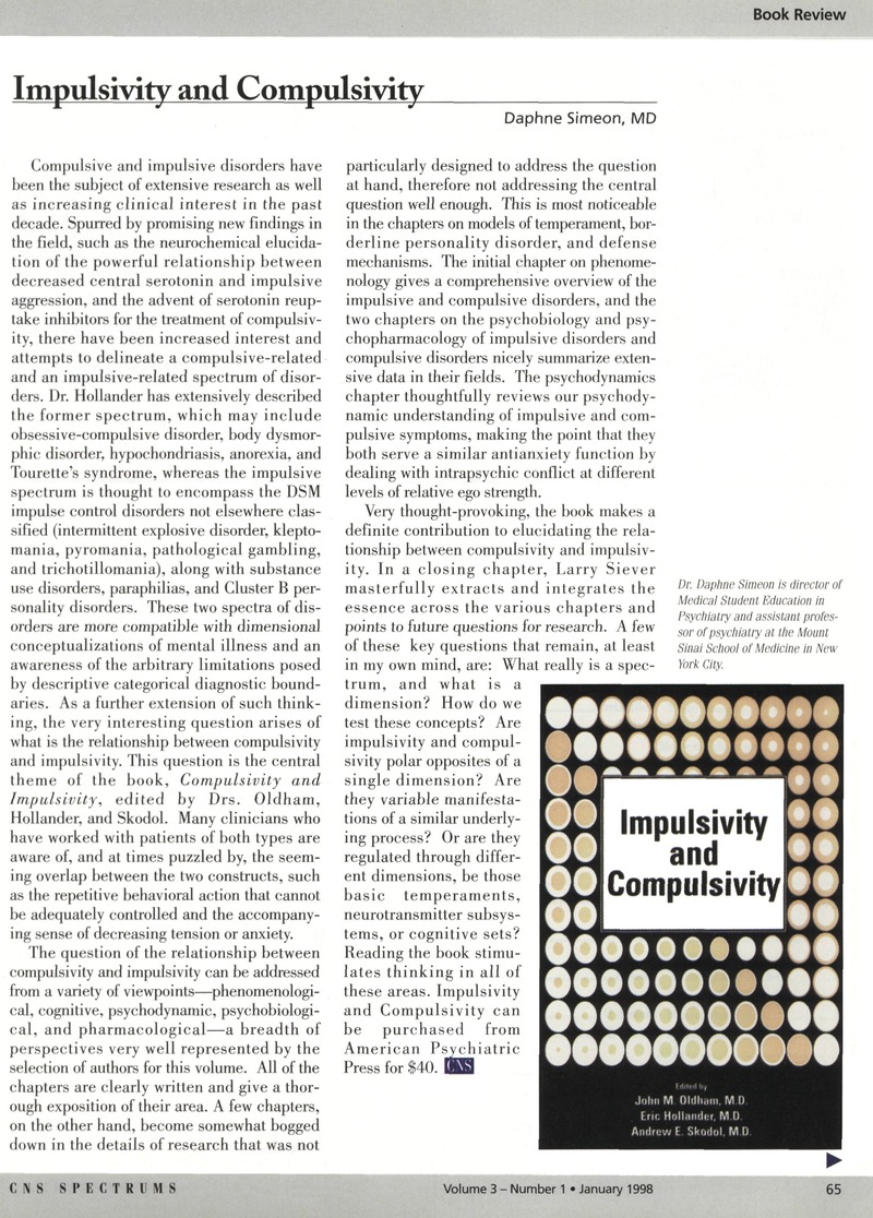 Impulsivity and Compulsivity | CNS Spectrums | Cambridge Core