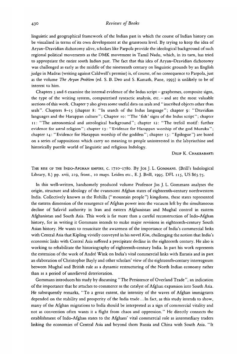 The Rise of the Indo-Afghan Empire, c. 1710–1780. By Jos J. L. Gommans ...