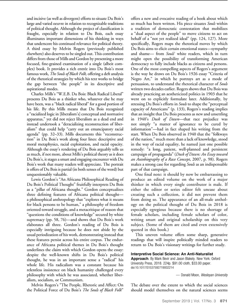 Interpretive Social Science: An Anti-Naturalist Approach. By Mark Bevir ...