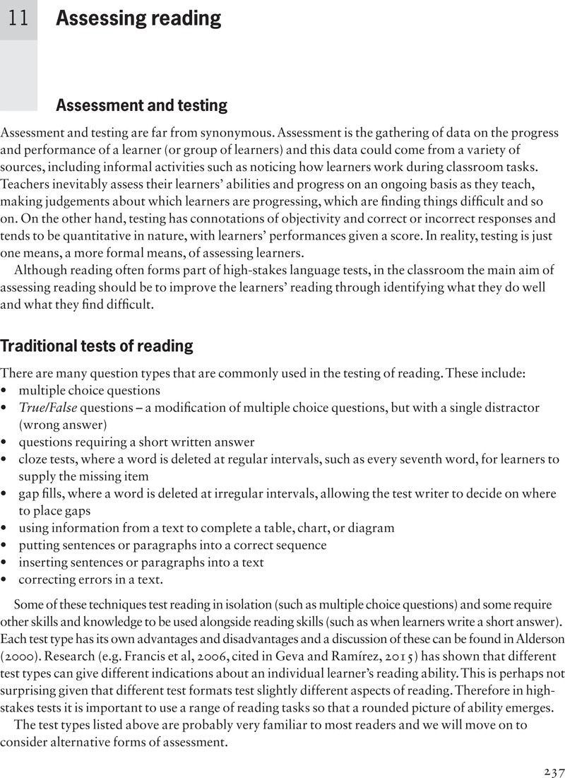 11. Assessing reading - Teaching and Developing Reading Skills