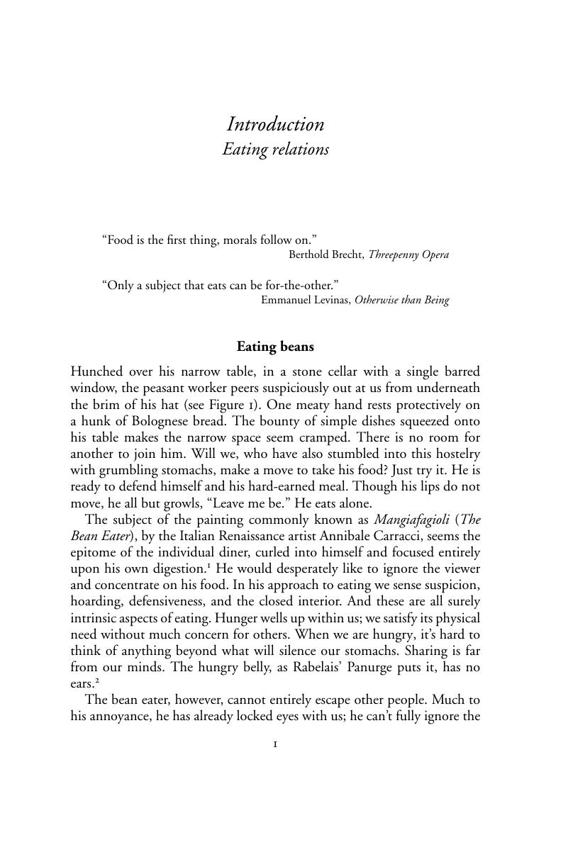 Introduction - Eating and Ethics in Shakespeare's England