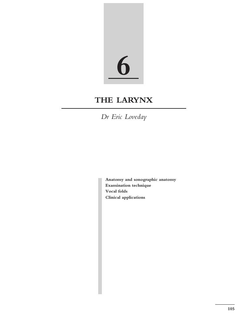 The Larynx Chapter 6 Practical Head And Neck Ultrasound